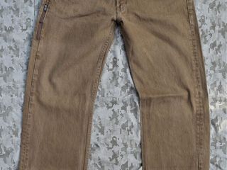ขาย Levis Mens 569 Loose Straight droit brown jeans denim